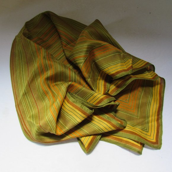 Accessories | Sale Vintage Scarf Fall Tones Diagonal Pattern Linear ...